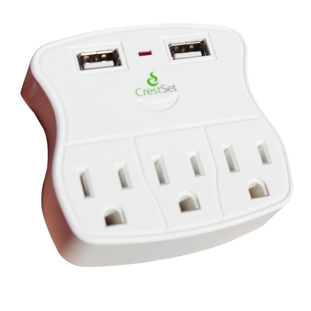 Portable Wall AC USB Charger - CrestSet